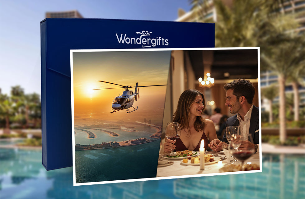 Helicopter Flight with Atlantis the Royal Dinner for 2 | Wondergifts.ae