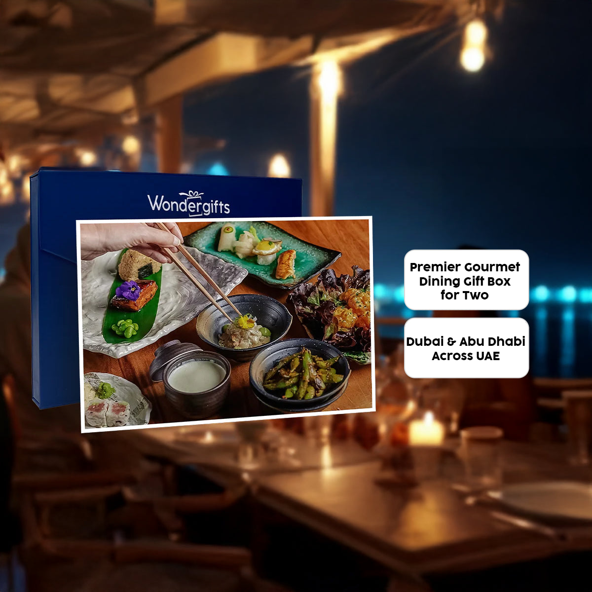 Premier Fine Dining Gift Box for Two at Luxury Restaurants | Wondergifts.ae