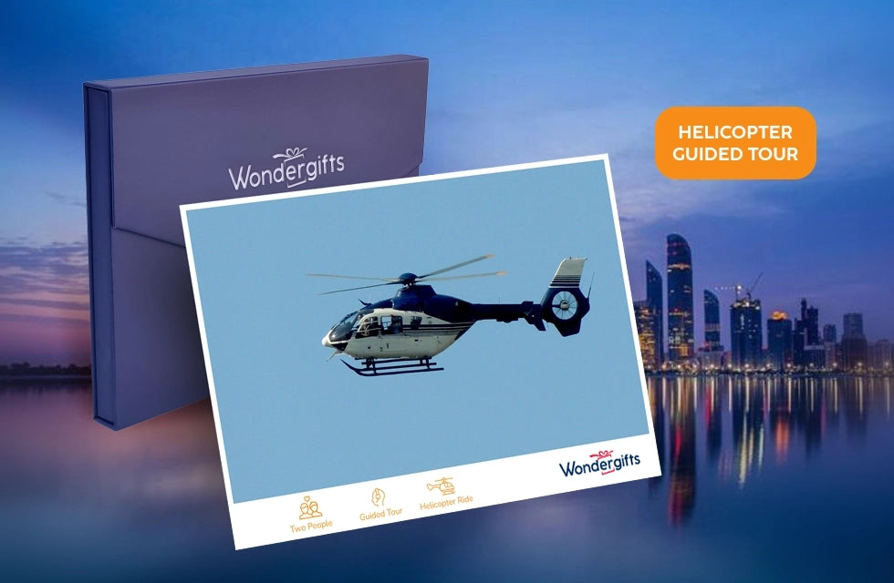 Helicopter Tour Gift Box Sky Ride Experience for Two | Wondergifts.ae