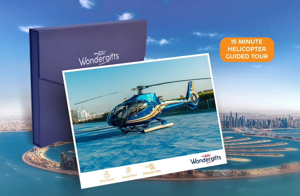15-Minute Helicopter Tour Gift Box Sky Ride Experience | Wondergifts.ae